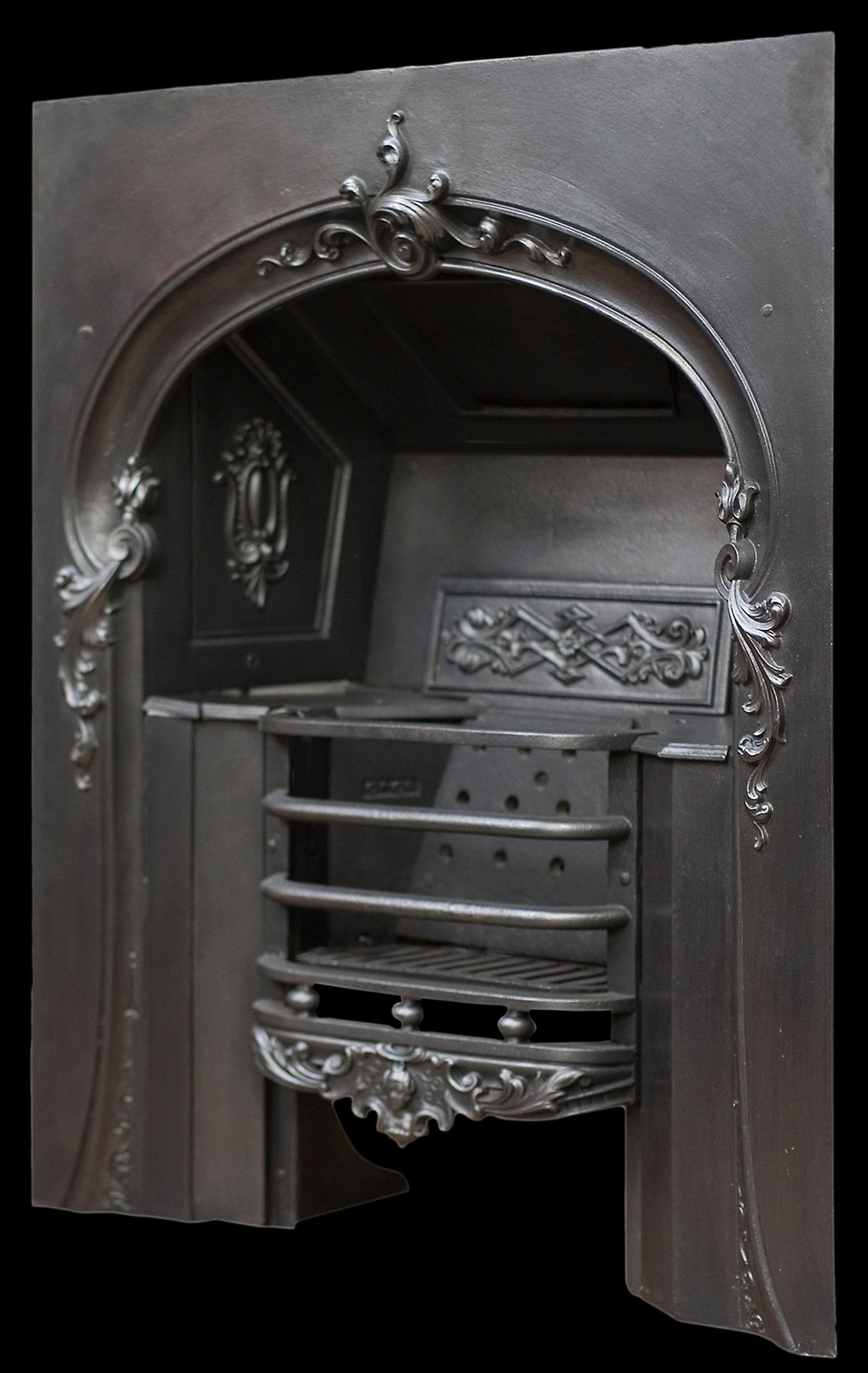 Victorian cast iron register grate