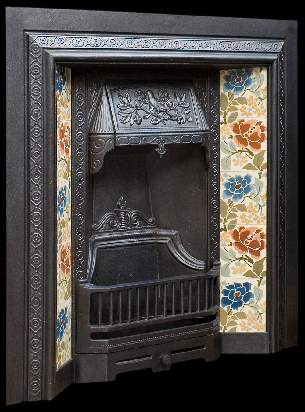 Reclaimed antique fireplace insert