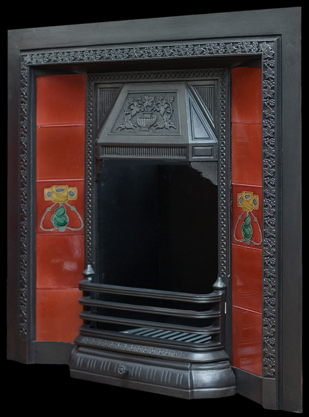 Victorian cast iron tiled interior