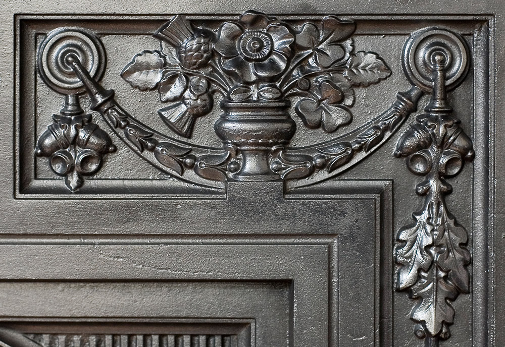 Large Victorian combination grate