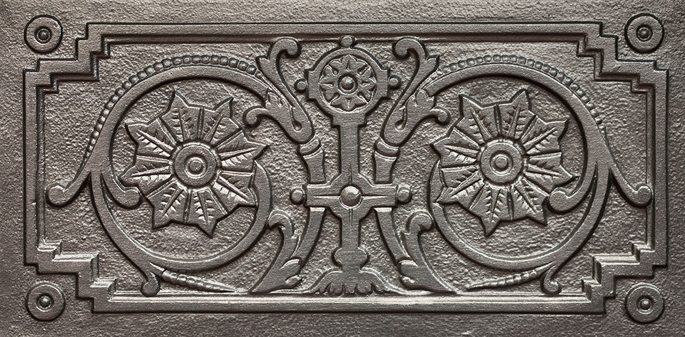 Tiled Primrose combination grate - Antique Fireplace Restoration
