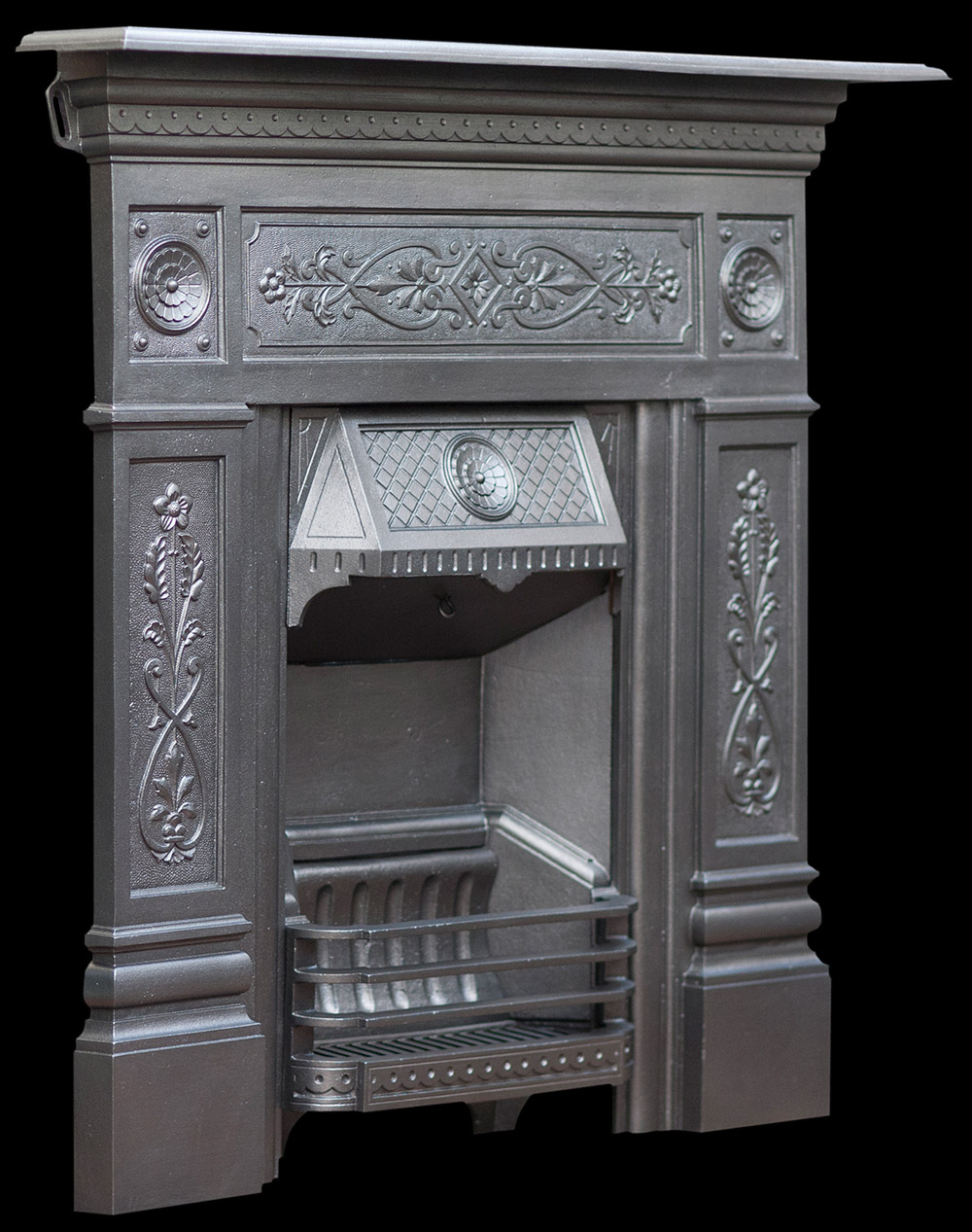 Iron combination grate - Victorian fireplaces
