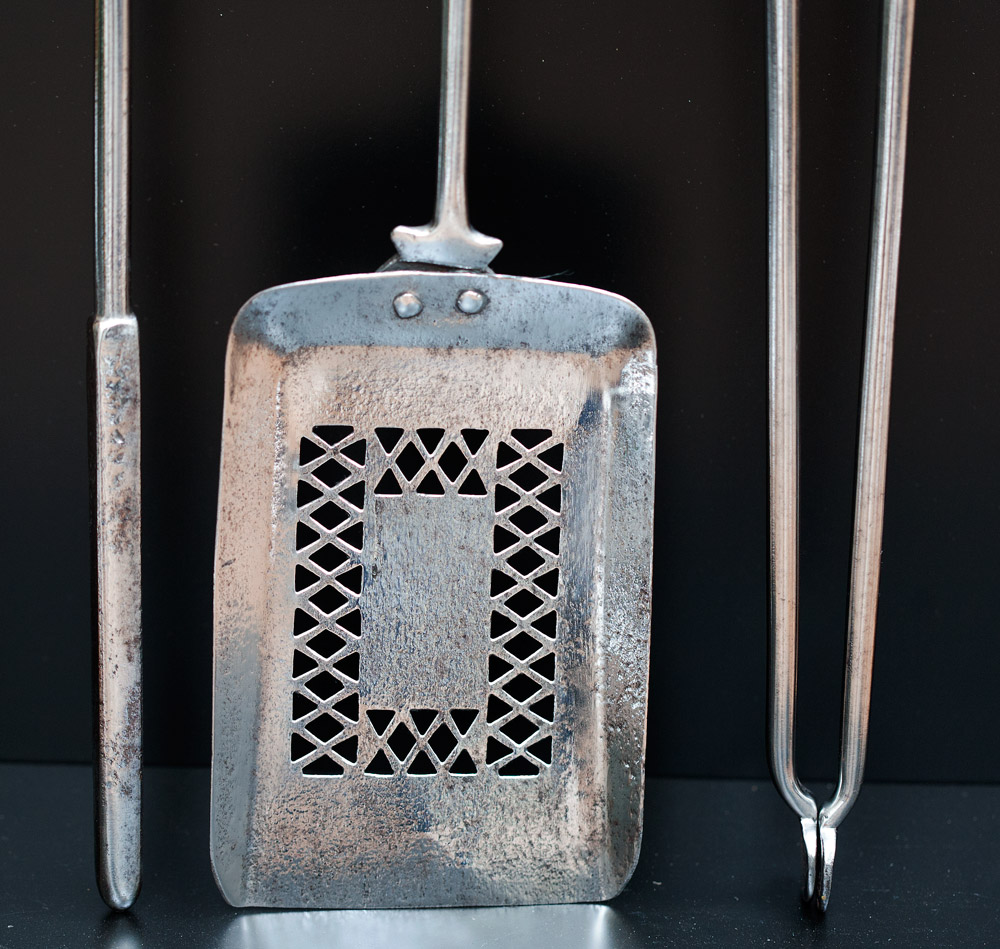Victorian set of fire tools - Iron fireplaces