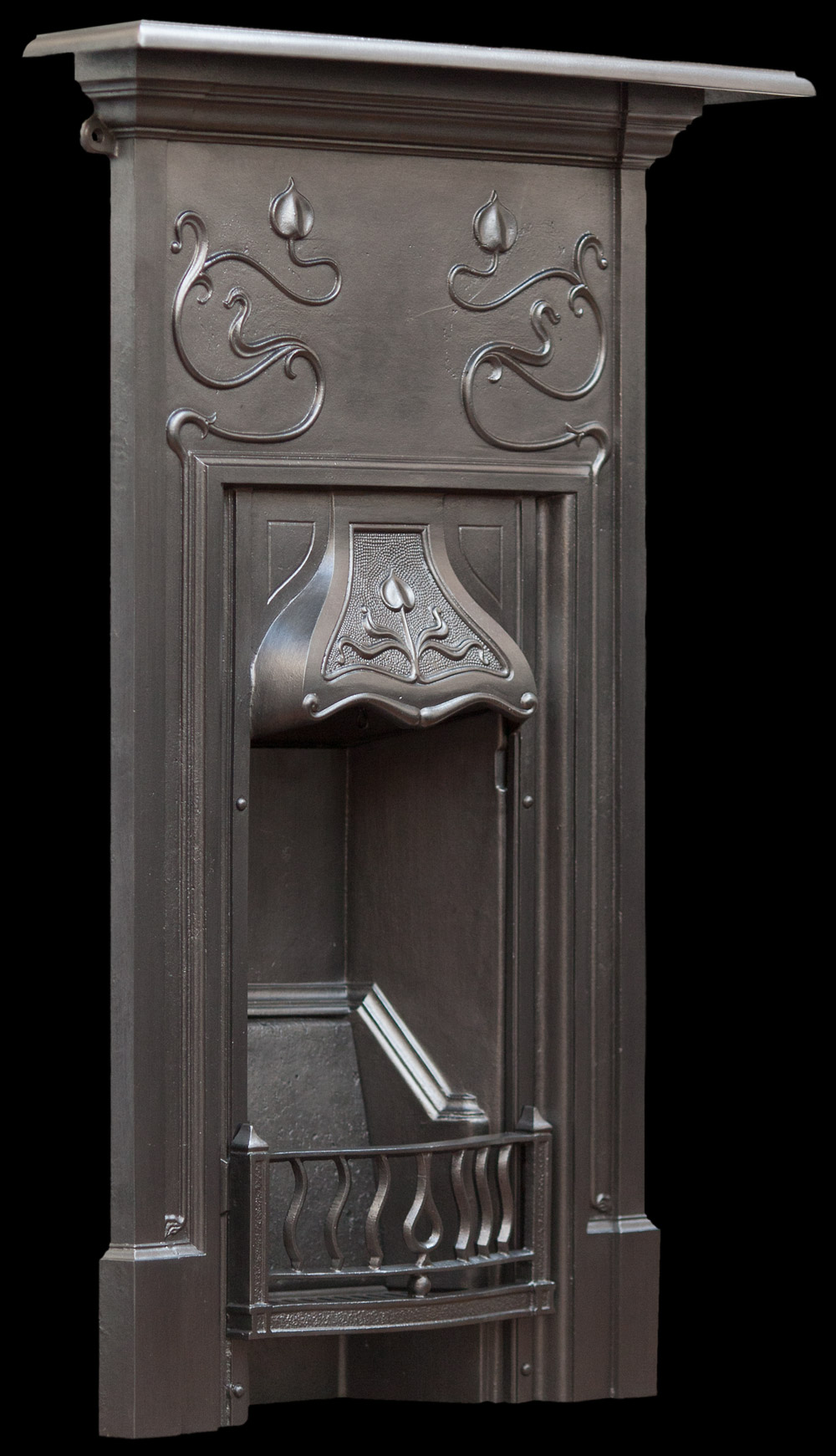 Tall bedroom fireplace - Iron fires