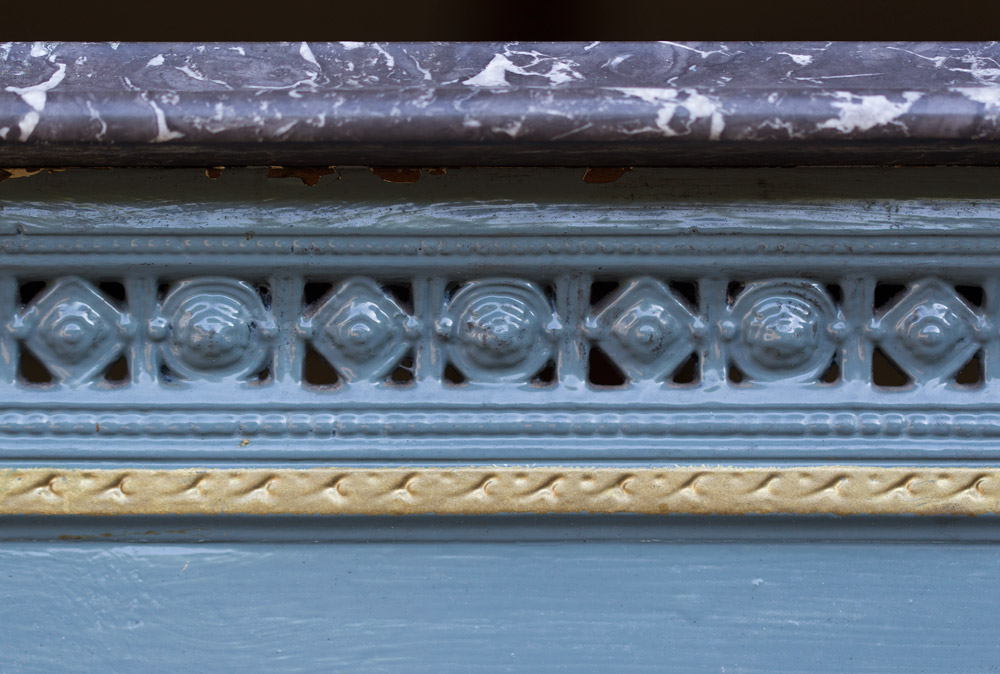 Victorian cast iron radiator cover