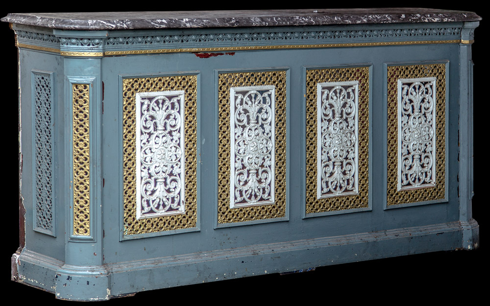 Victorian cast iron radiator cover