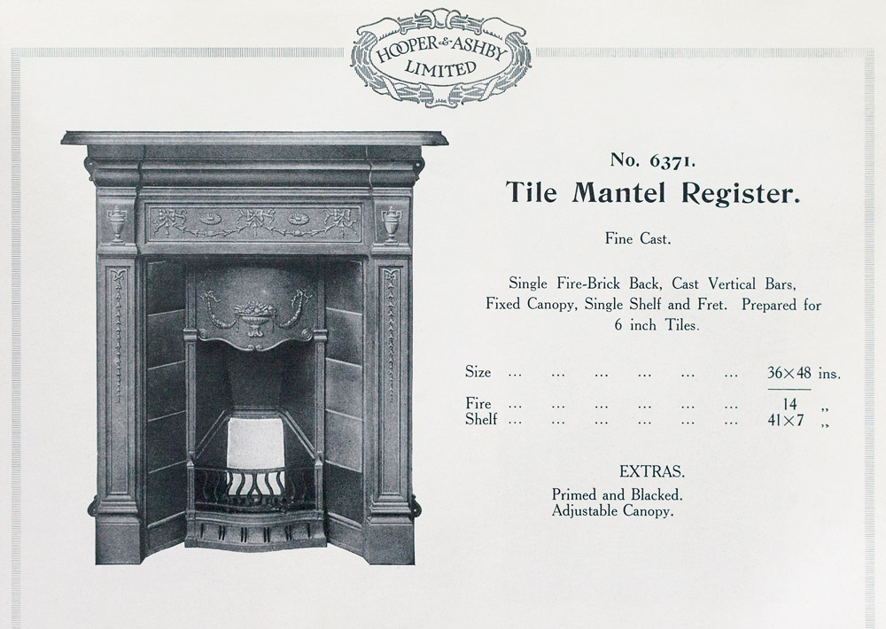 Tiled mantle register | The Antique Fireplace Restoration Company