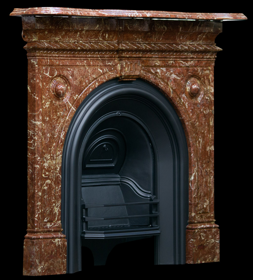 Faux marble combination grate | The Antique Fireplace Restoration Company